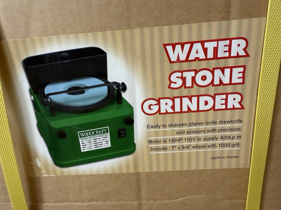 Woodcraft Water Stone Grinder (New/Opened Box) Bench Wetstone Grinding ...