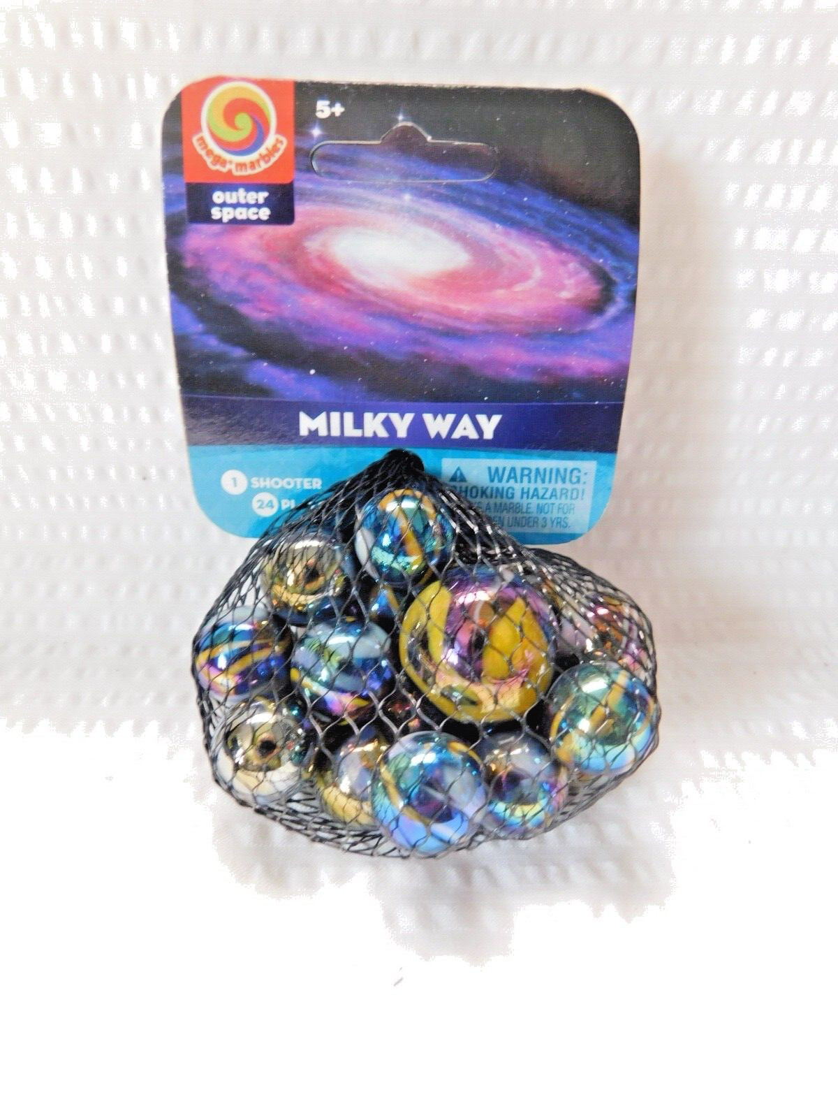 MILKY WAY Bag 24 Player Mega Vacor Marbles & 1 Shooter-Instructions & Facts