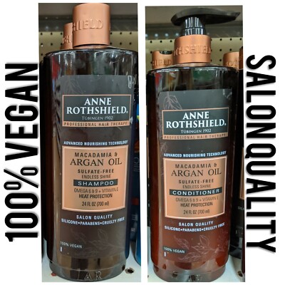 Anne Rothshield Shampoo and Conditioner Set Macadamia/ARGAN Oil 100% ...