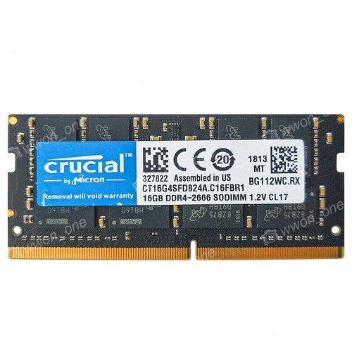 Crucial 16GB DDR4 2666Mhz PC4-21300s 1.2V NON ECC So-dimm Laptop Memory Module | eBay