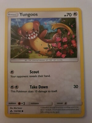Yungoos 112/156 Common Ultra Prism Pokemon Card Near Mint | eBay Australia