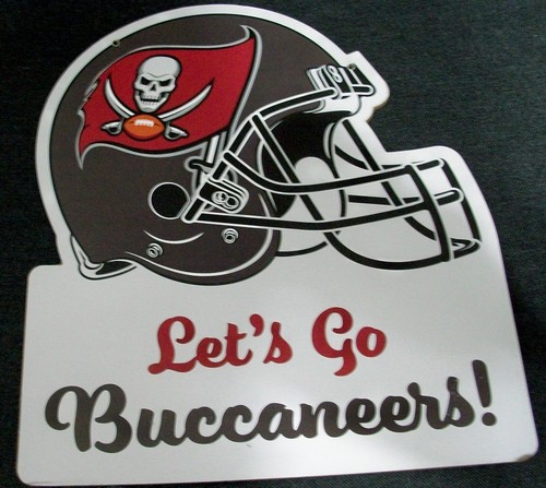 Tampa Bay Buccaneers NFL Plaque Let's Go Buccaneers Wood Sign Wall ...