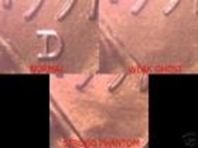 GEM BU 1997-P Strong PHANTOM D Mint-Mark Variety 1c 3-Coin Rare Set No ...