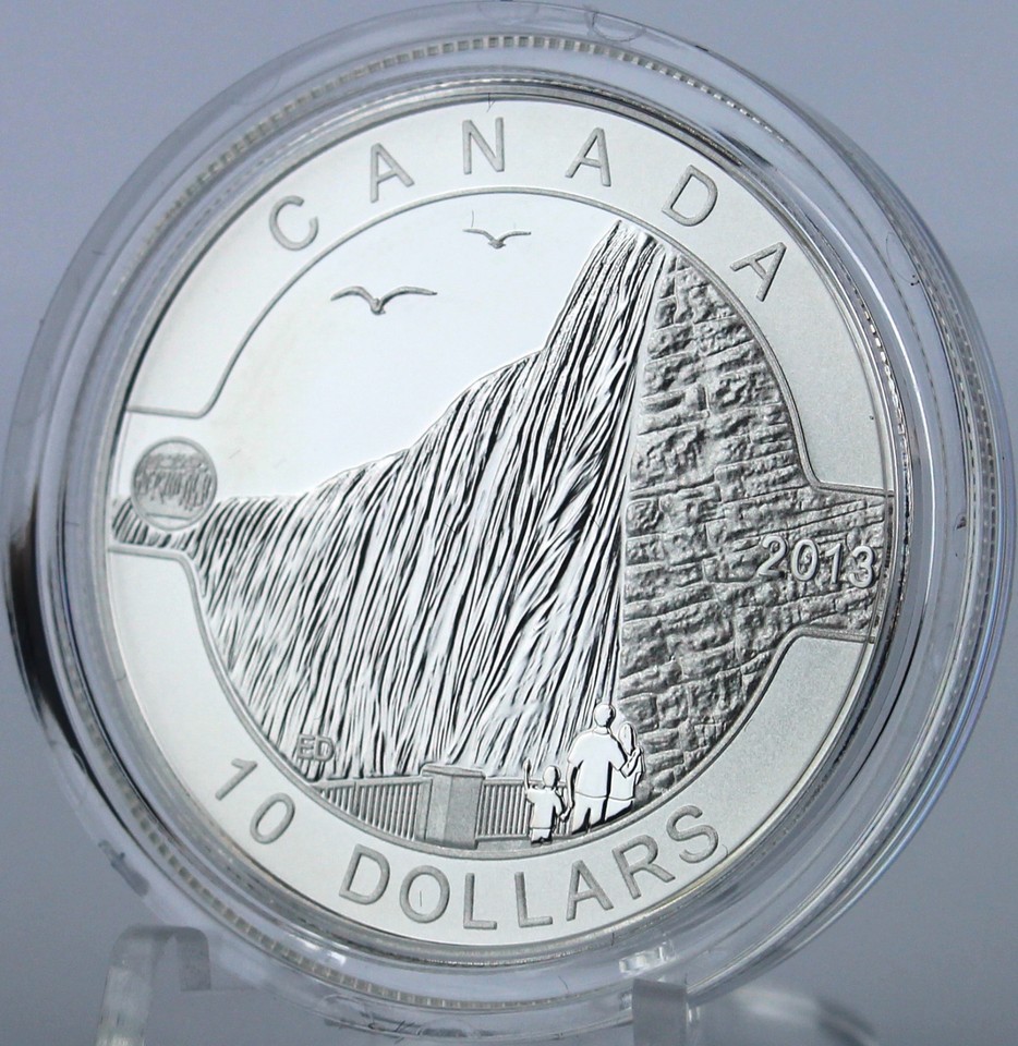 Canada 2013 $10 Niagara Falls Half Oz. Pure Silver Matte Proof Coin, O ...