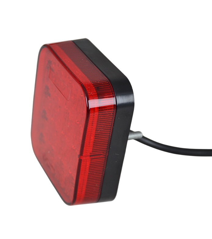 1x Red 12-24V LED Rear Tail Stop Fog Light Truck Trailer Lorry Chassis ...