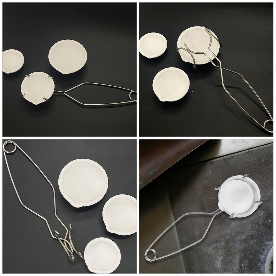 1 Set Metal Smelting Tools Melting Furnace Clamp Melting Crucibles ...
