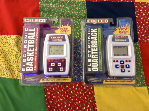 Coleco Handheld Basketball & Quarterback Electronic Games both New ...