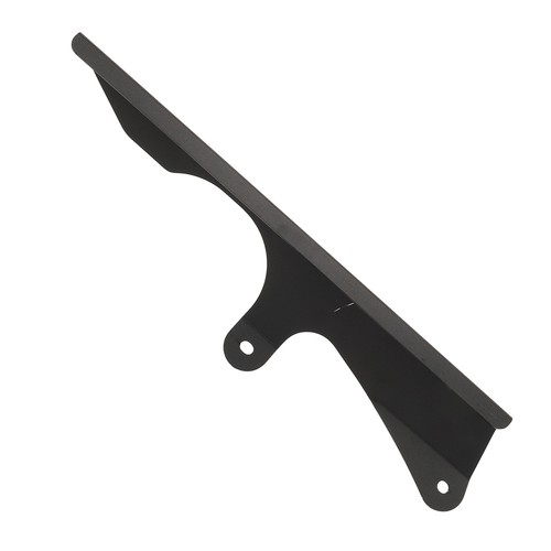 ^Black Motorcycle Chain Cover Aluminium Chain Belt Guard Protector ...