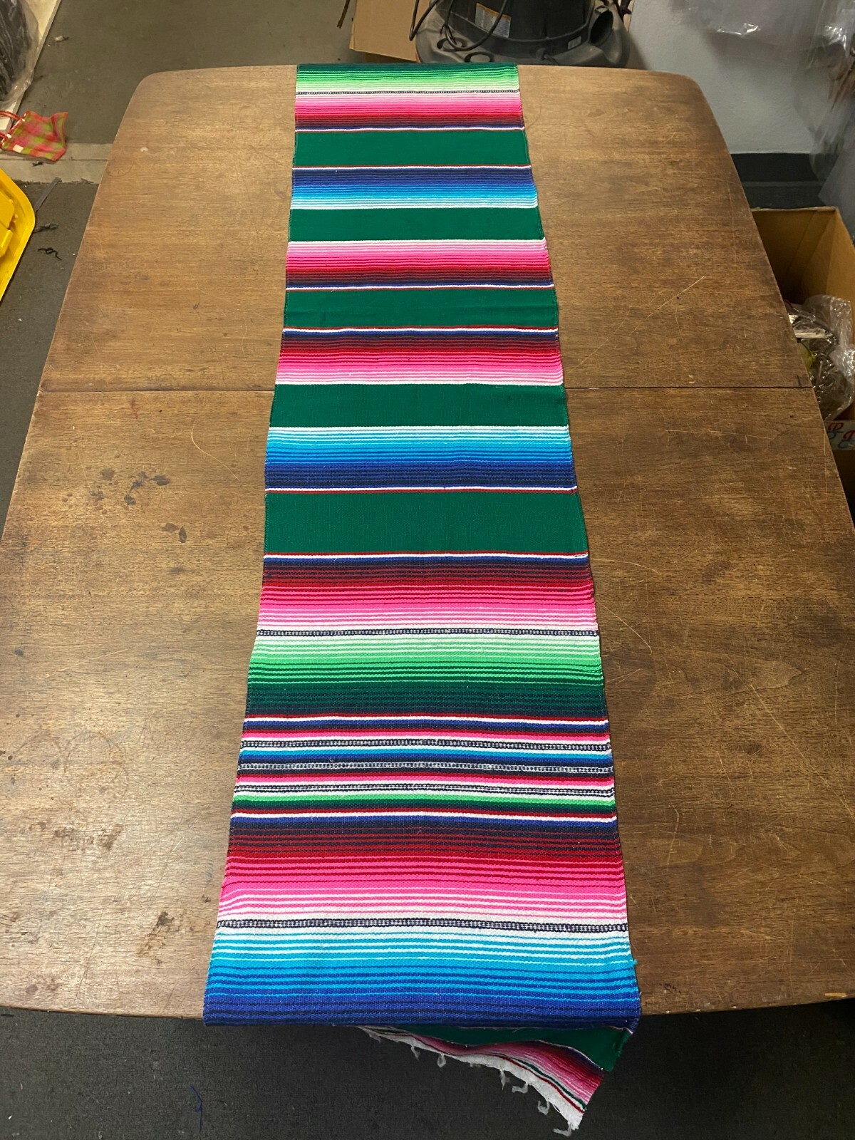 Mexican Sarape Table Runner 81"X14" 1st quality XLARGE ,Saltillo ...