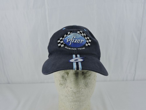 Pfizer Racing Team Ball Cap Blue Trucker Hat Snap Back 6 Mark Martin ...