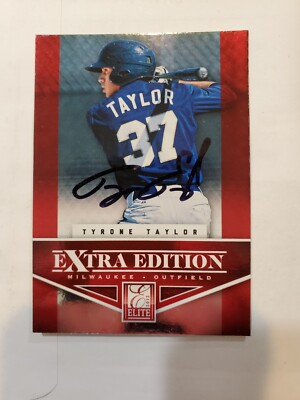 TYRONE TAYLOR Autograph MILWAUKEE BREWERS auto Baseball Card | eBay