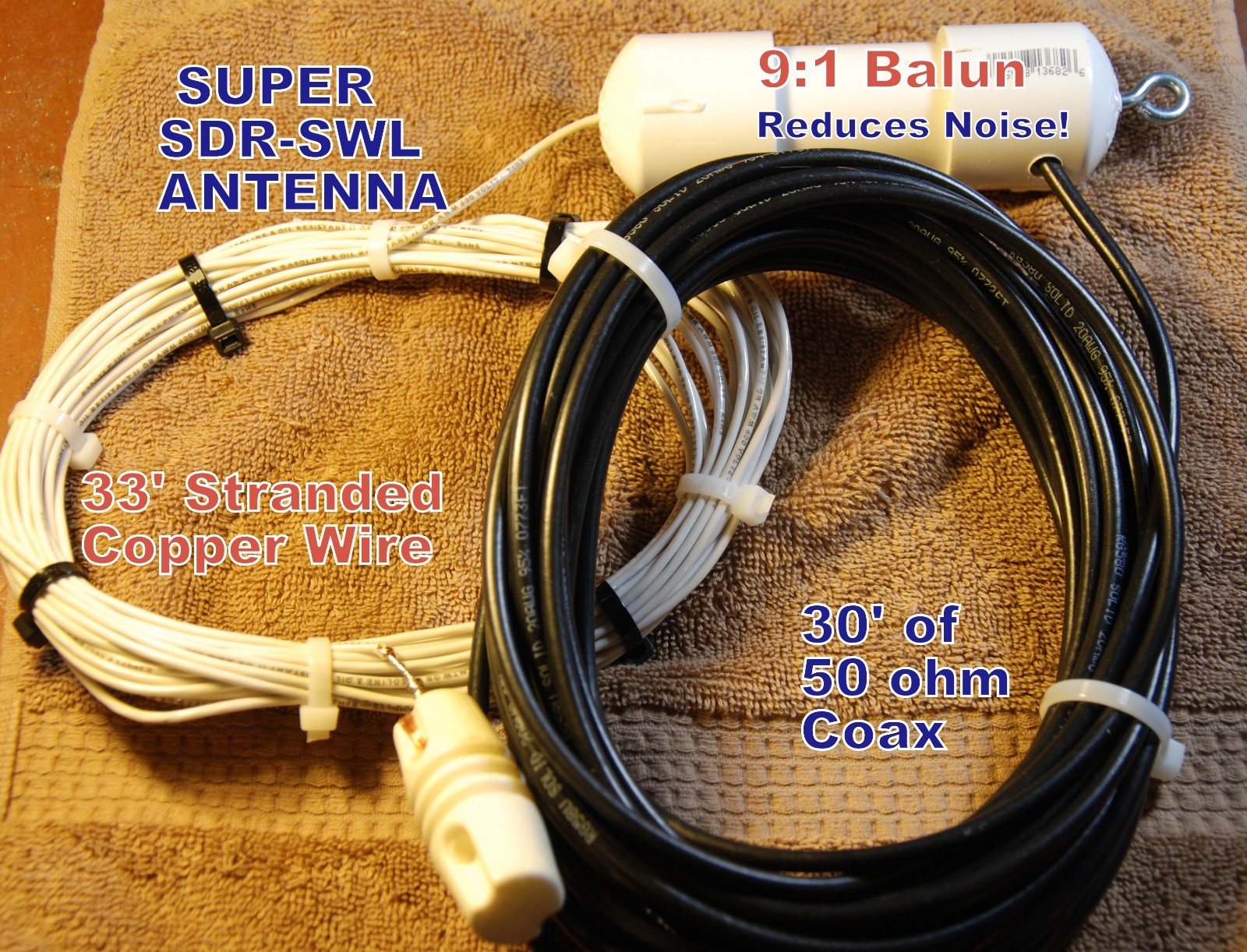NEW! Super SDR/SWL Antenna, with Balun and | Grelly USA