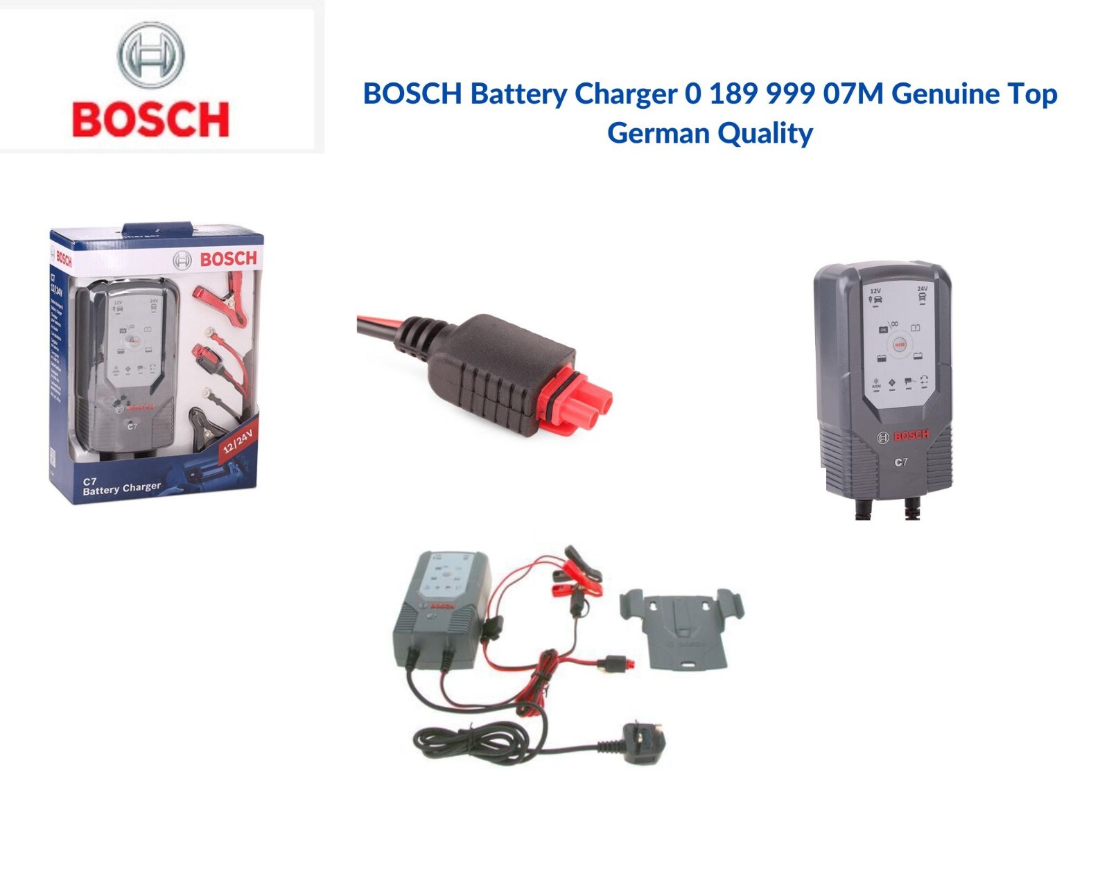 Bosch C7 Fully Automatic Mode 6 12v/24v Lead-acid Battery Charger ...