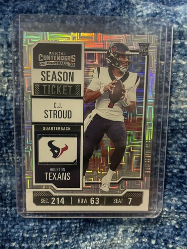 2023 Panini Contenders Football CJ Stroud Season Ticket MOJO Rookie RC ...