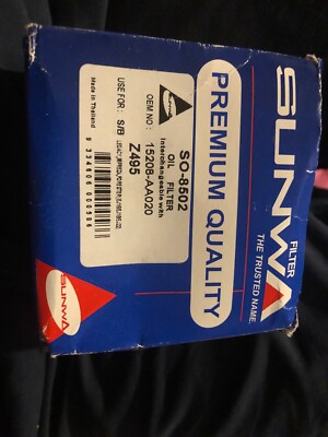 Sunwa Oil Filter SO 8502 Equivilent Z495 & 15208-AA020 Freepost To70 ...