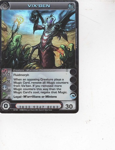 Chaotic creature card M'arrillian Super Rare Vix'Ben low | eBay