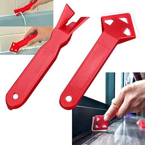 2Pcs Window Door Glass Scraper Tool Caulking Sealant Grout Spatula Tool ...