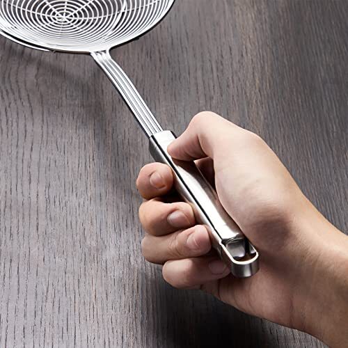 Spider Skimmer Strainer Ladle Deep Frying Chinese Spoon and Stainless ...