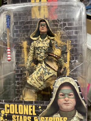 Kick Ass 2 Ka2 Colonel Stars & Stripes Action Figure ©2013 NECA Cracked ...