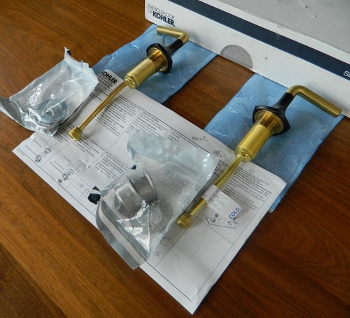 Kohler K-27010-4-BMB Occasion sink faucet handles & valves Black ...