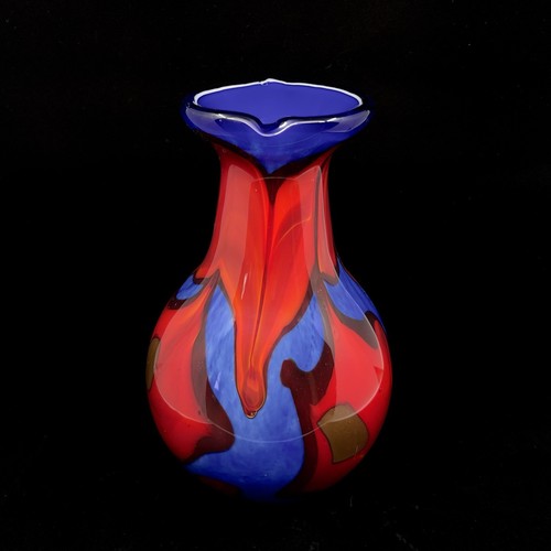 Vintage | Multicolor Heart-Shaped Rim Vase | Murano/Art Deco Style | eBay