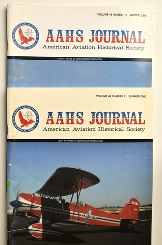 AAHS Vol. 48, #2 & 4 2003 American Aviation Historical Society Journal ...