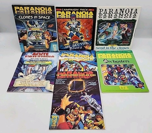 Paranoia RPG West End Games - Lot of 7 Supplement Books | eBay