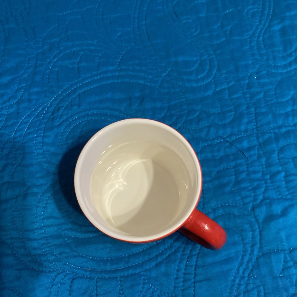 Vintage Maxwell House Coffee Mug Red White Gold “Good to the Last Drop ...