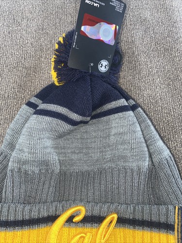 Cal Golden Bears University Under Armour Mens Adult Winter Hat Pom ...