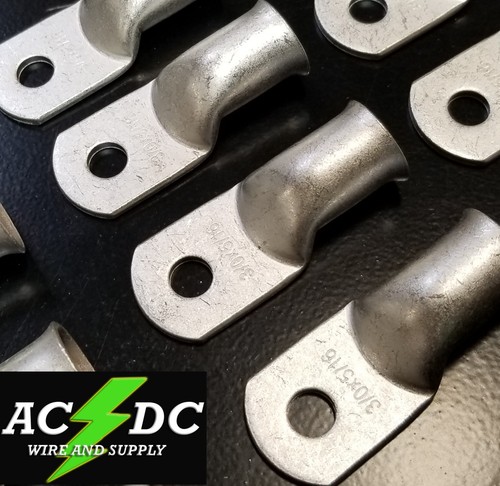(50) 3/0 AWG Ring 5/16" Hole Terminal Lug Tin Plated Copper Cable lug ...