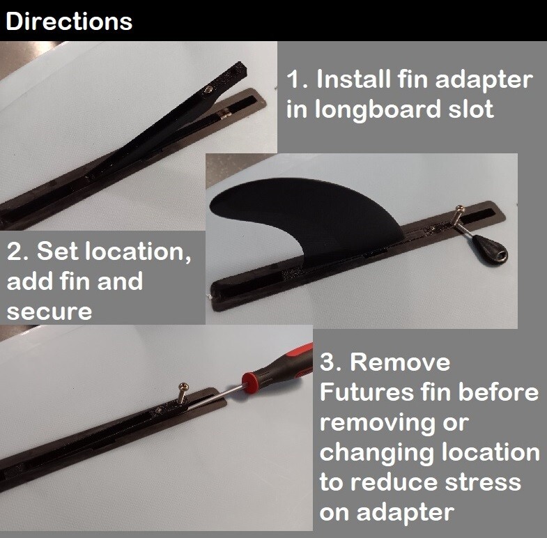 Futures to longboard fin box adapter | eBay