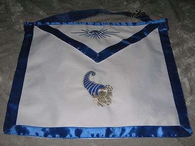 Junior Steward Masonic Officer Apron Freemason Blue Lodge Fraternity ...