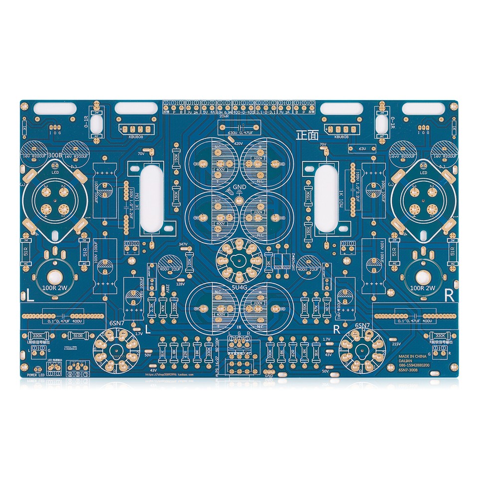 Stereo 300B Vacuum Tube Power Amplifier DIY KIT HiFi Audio Amp PCB ...