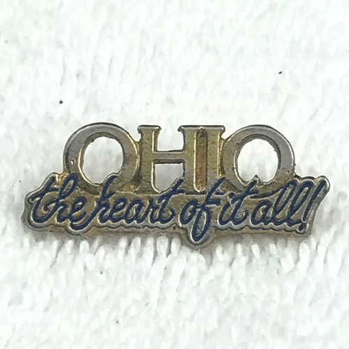 Ohio The Heart Of It All Pin Vintage Travel Souvenir Metal Gold Tons | eBay