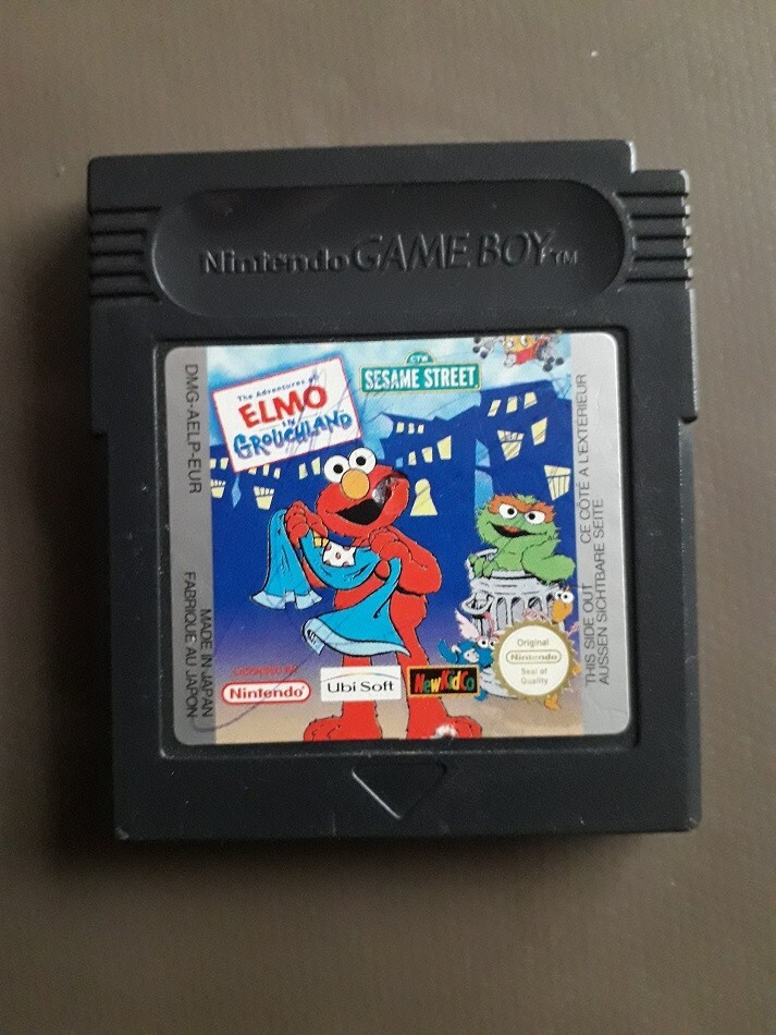 SESAME STREET the adventures of Elmo the grounchland (GAME BOY COLOR ...