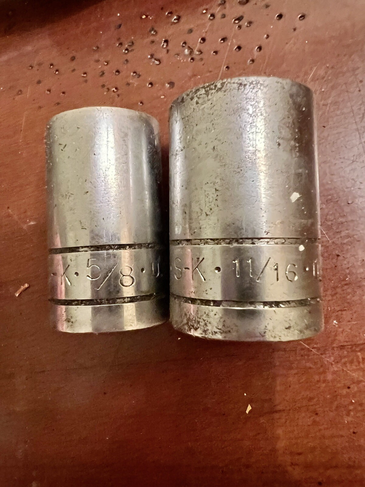 Vintage SK Tools Socket SAE 1/2 Drive Large Set 41166 Metal Box 13 ...