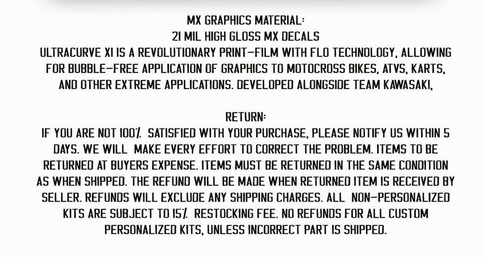 2019 2020 2021 22 KAWASAKI KXF 450 GRAPHICS KIT KX450F KX F 450F SX ...