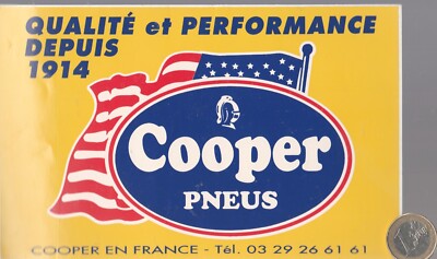 Autocollant. c16. Pneus. COOPER PNEUS. | eBay
