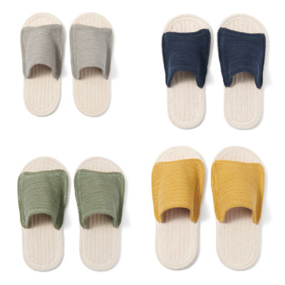 MUJI Cotton Room Sandals front opening Select Size & Color | eBay