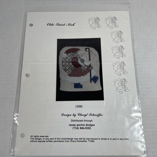 CHARTED NEEDLEPOINT Olde Saint Nick by Cheryl Schaeffer, Pattern ...