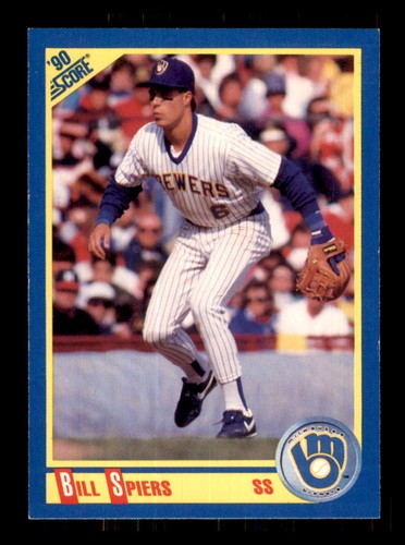 1990 Baseball Score Bill Spiers Milwaukee Brewers #449 | eBay