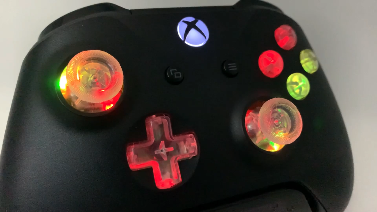 Xbox One Controller Full Green Led Mod Mind Controller Geschikt Voor