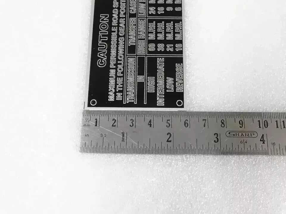 Suitable For Willys Jeep CJ2A CJ3A CJ3B Dash Data Plate | eBay