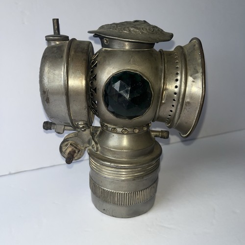 Antique Badger Brass Solar Bicycle Kerosene Lamp Kenosha Wi 1900s | eBay