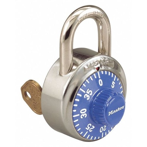 Master Lock 1525Blu Combination Padlock, V660 Control Key, Hardened ...