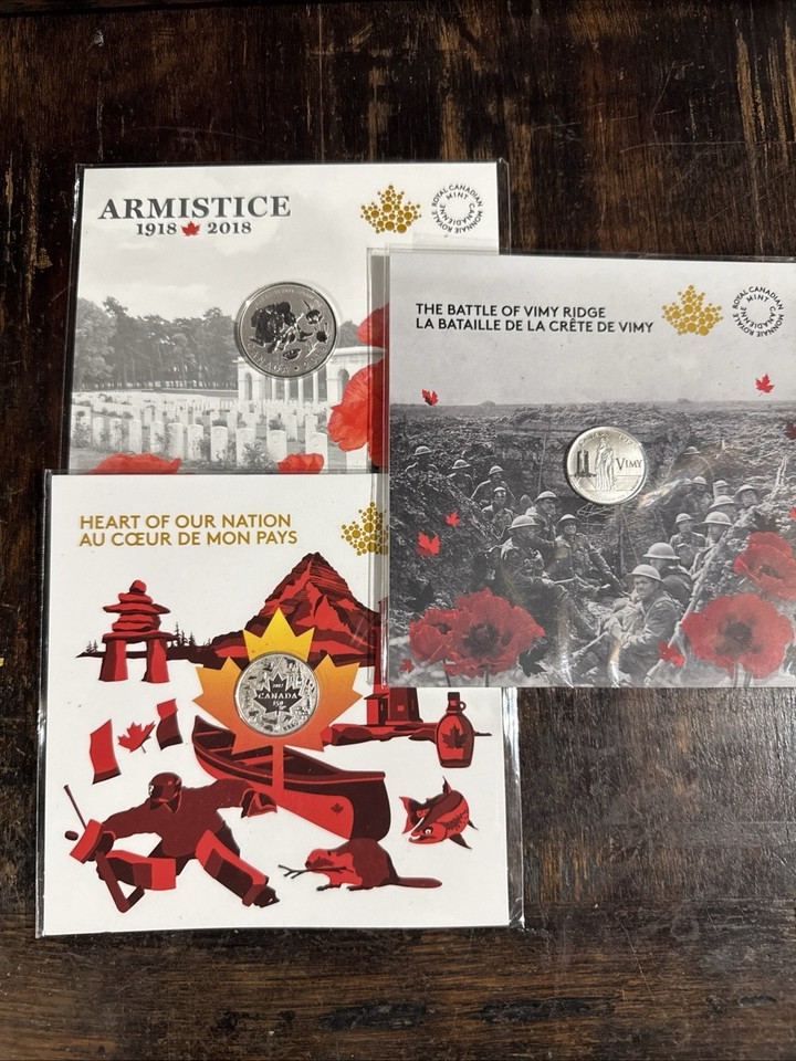 CANADA 2017 $3 FINE SILVER COIN⭐️The Battle Of Vimy Ridge⭐️Armistice ...