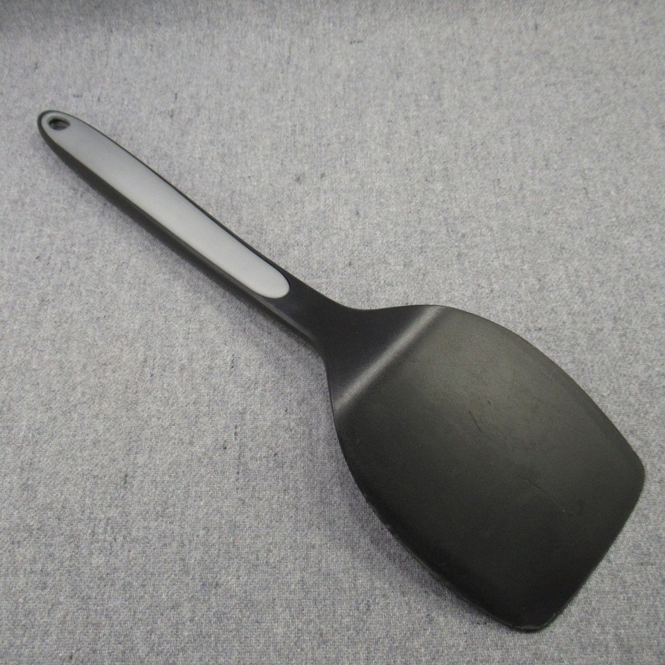 Calphalon Nylon Spatula Turner Flipper Solid Black Gray Silicone 13-1/2 ...