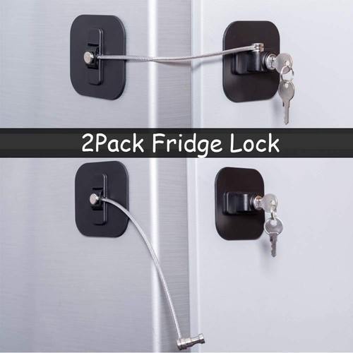 Fridge Lock 2 Pack Refrigerator Locks with Keys Freezer and Child ...