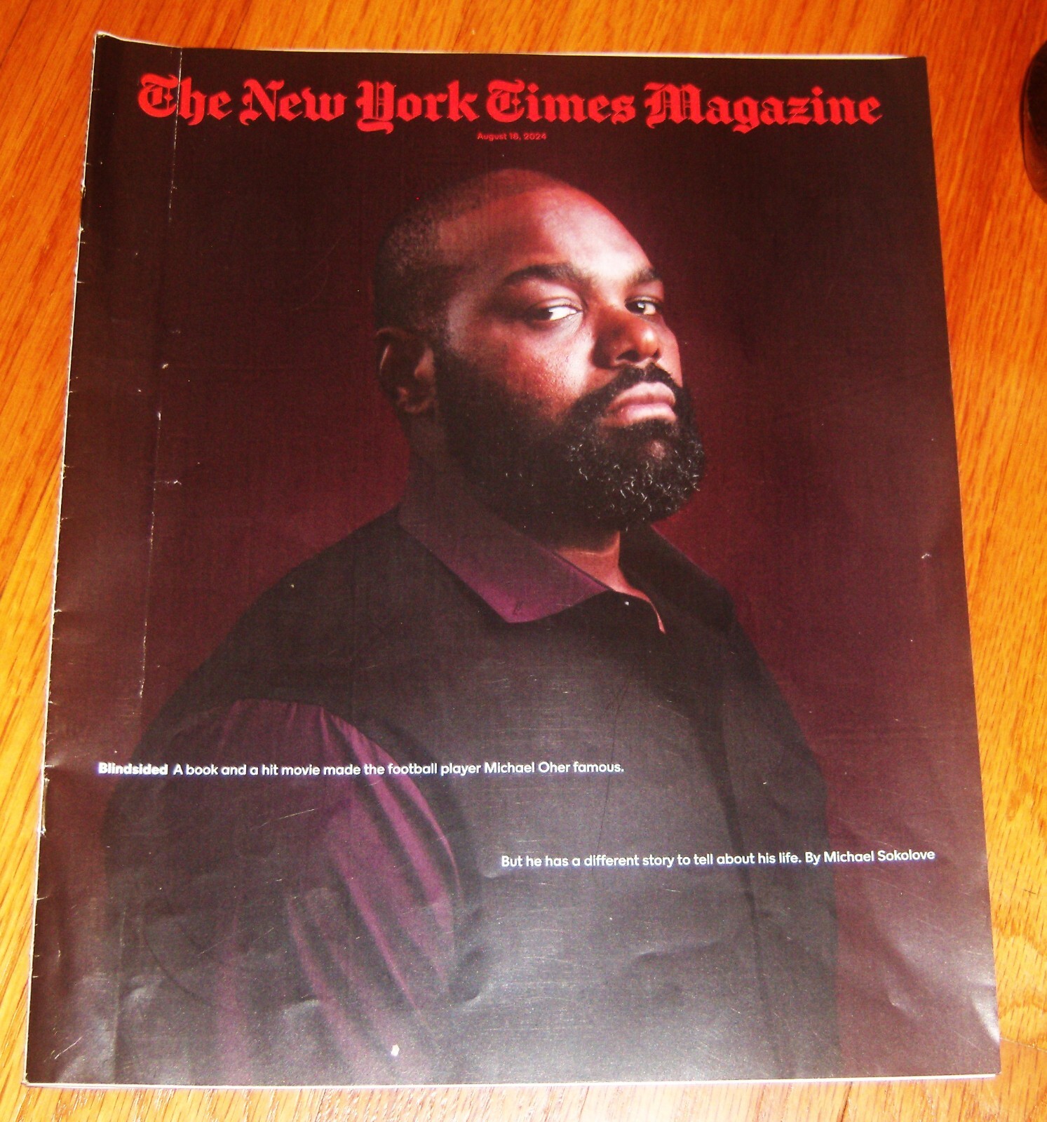 New York Times Magazine - Blindsided, Football Player Michael Oyer, Aug ...