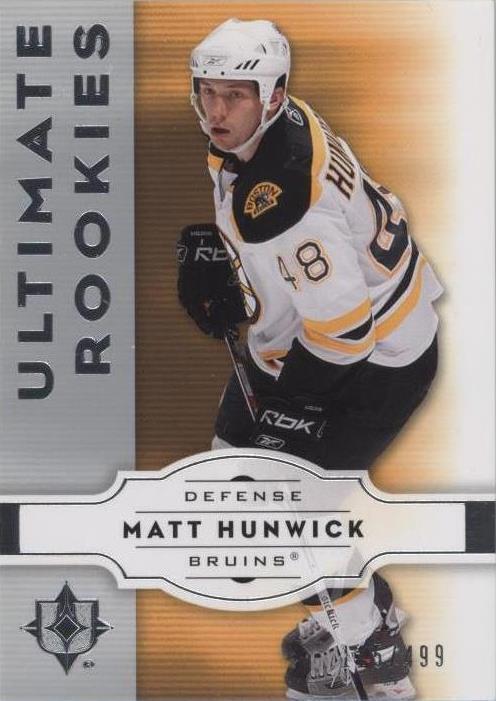 2007-08 Ultimate Collection - Ultimate Rookies Matt Hunwick #76 /499 ...